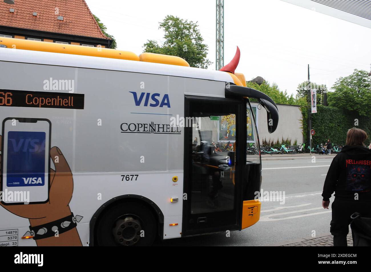 Copenhagen/ Denmark/22 JUNE 2024/Bus ride to Copenhell festival in ...