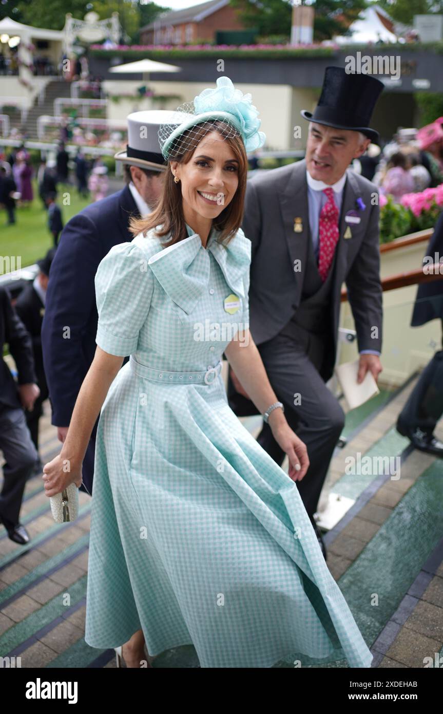 Presenter Alex Jones during day five of Royal Ascot at Ascot Racecourse ...