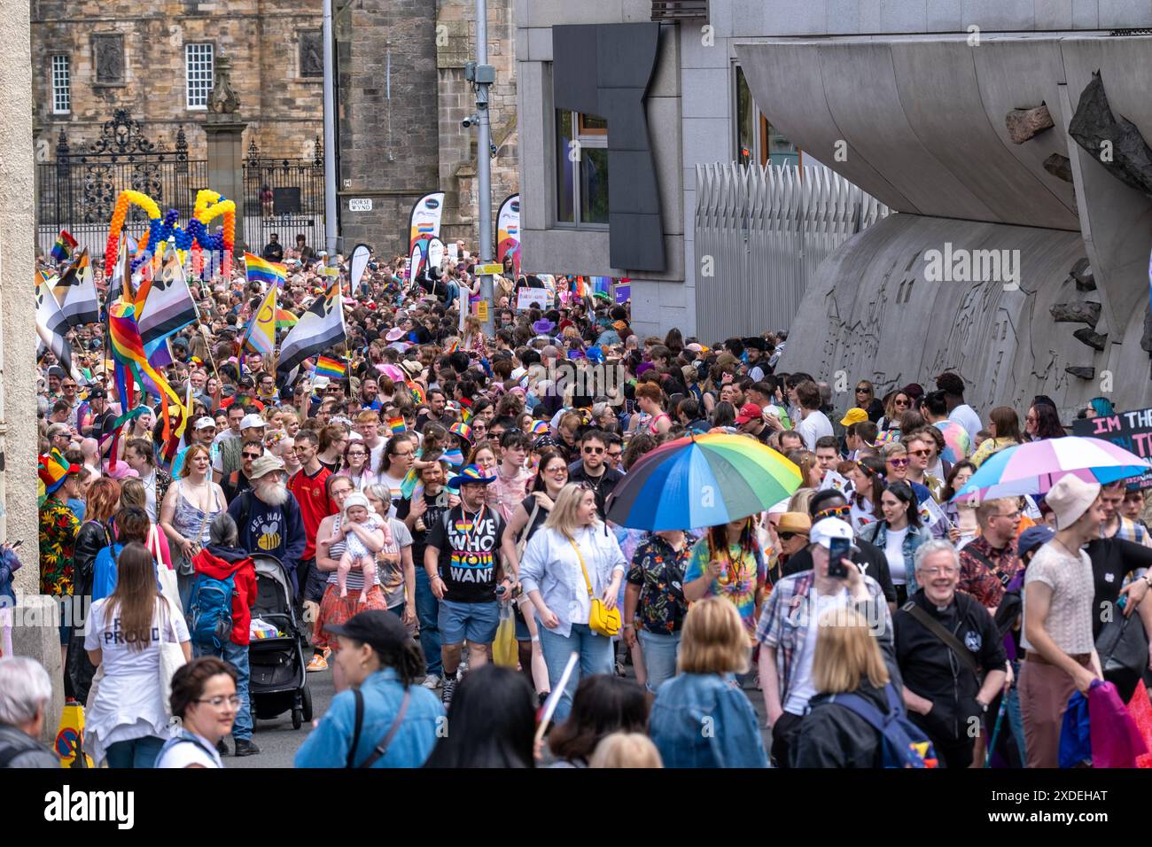 Edinburgh Pride June 22nd 2024, Edinburgh Scotland, UK. Thousands of ...