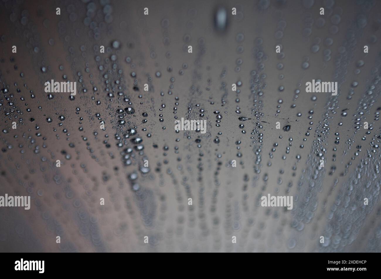 Clear top view of water droplets from rain suitable for design or ...