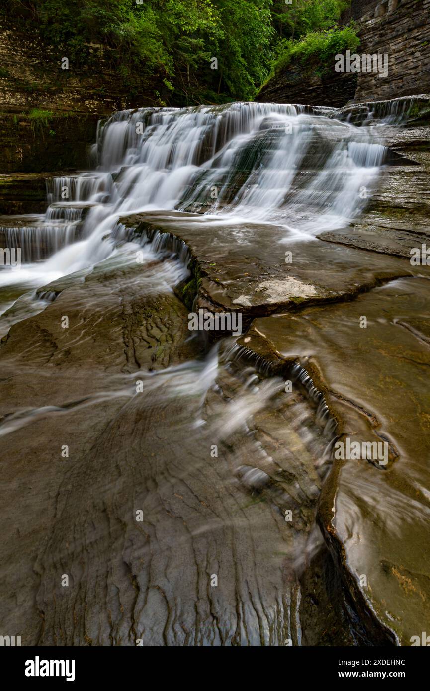 An un-named waterfall lies just one falls upstream of the more famous ...