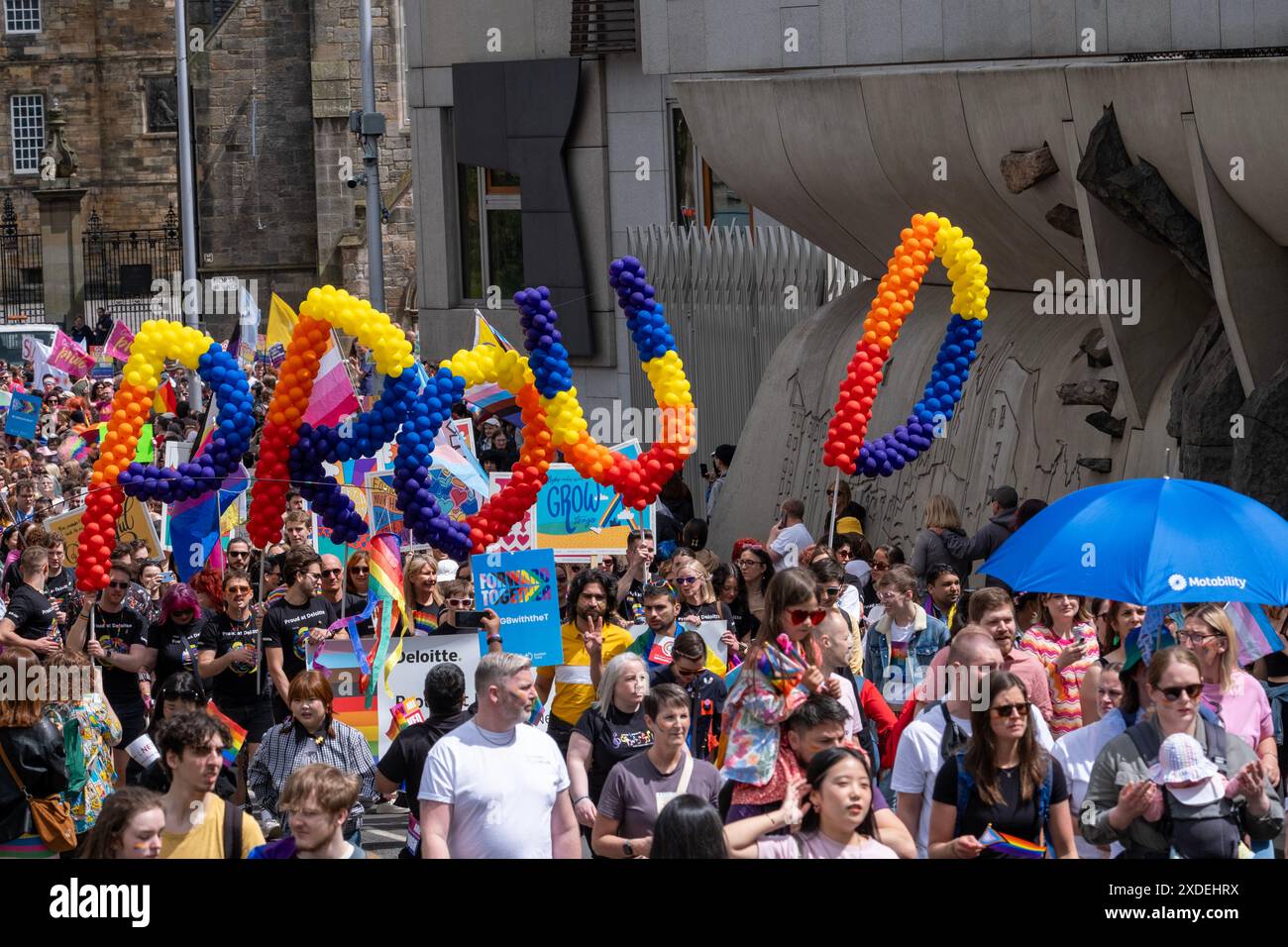 Edinburgh Pride June 22nd 2024, Edinburgh Scotland, UK. Thousands of ...