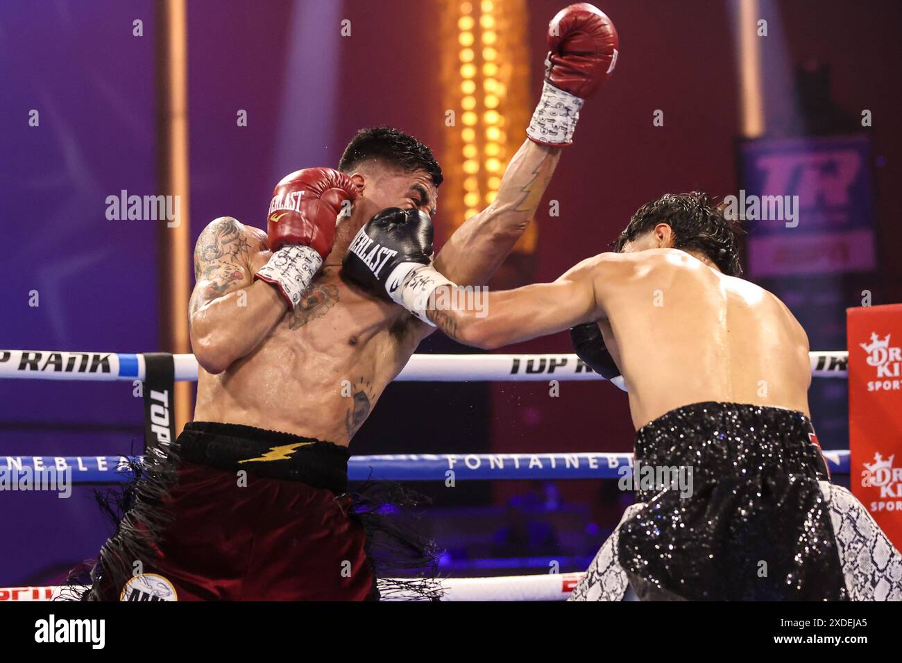 Las Vegas, NV, USA. 21st June, 2024. Floyd Diaz (R) and Francisco ...