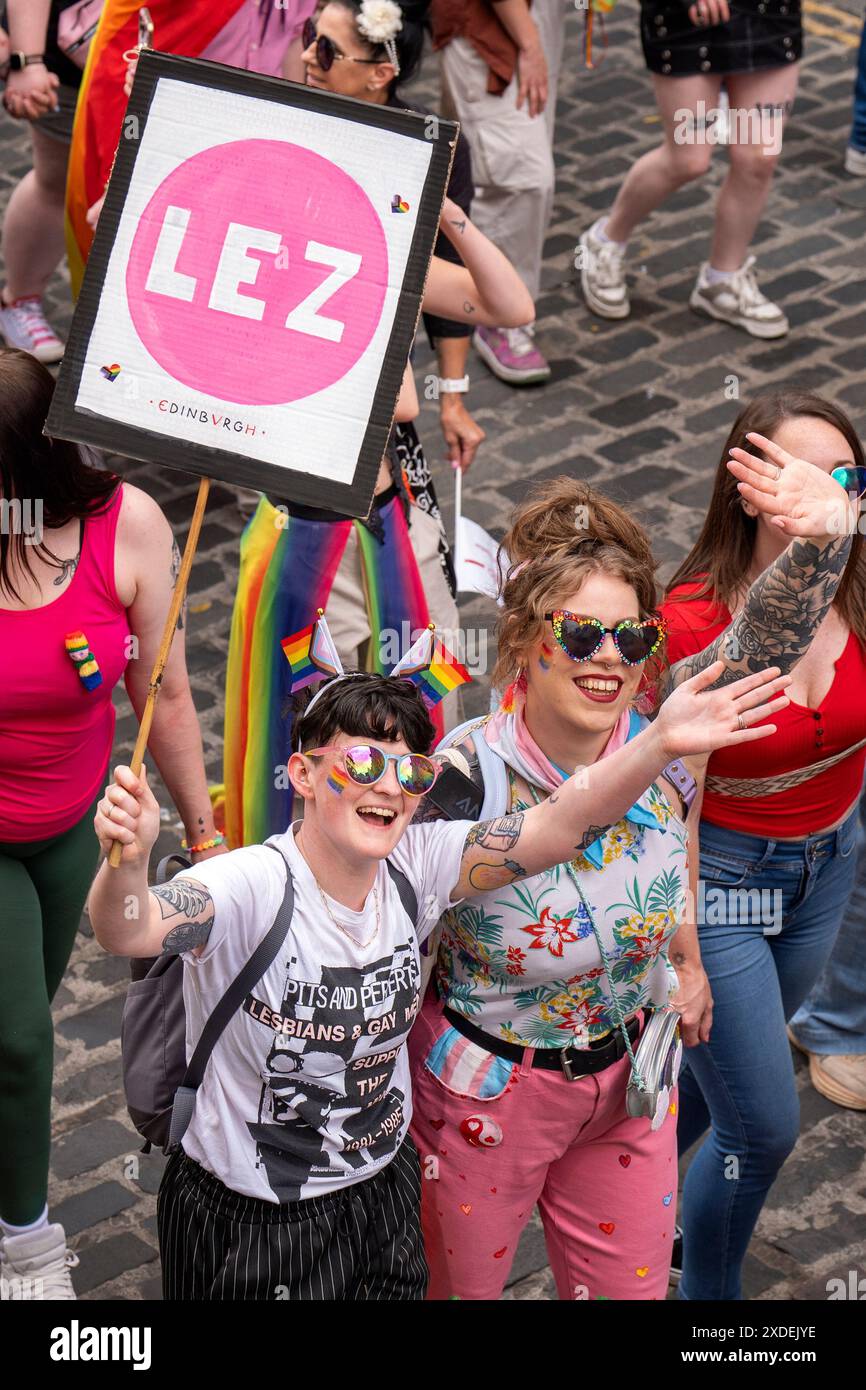 People take part in the Pride Edinburgh 2024 parade through Edinburgh ...