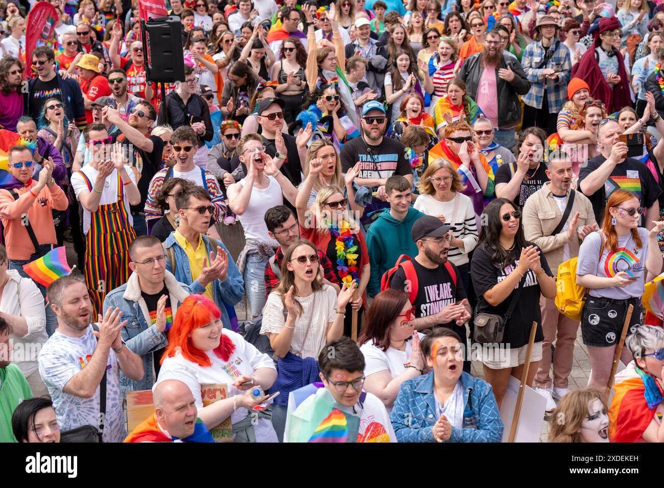 People take part in the Pride Edinburgh 2024 parade through Edinburgh ...
