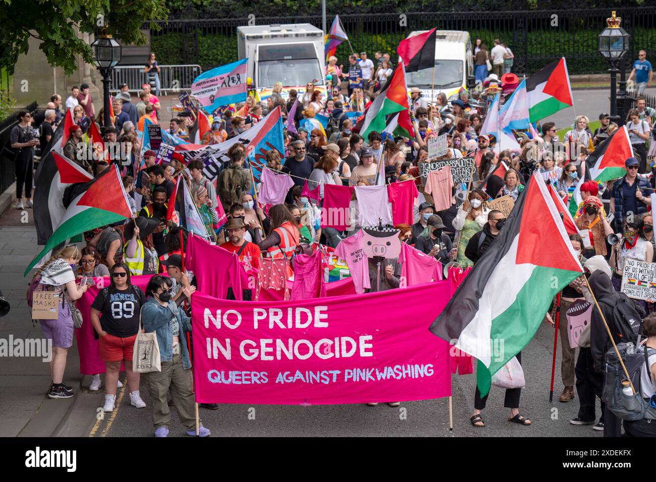 People take part in the Pride Edinburgh 2024 parade through Edinburgh ...