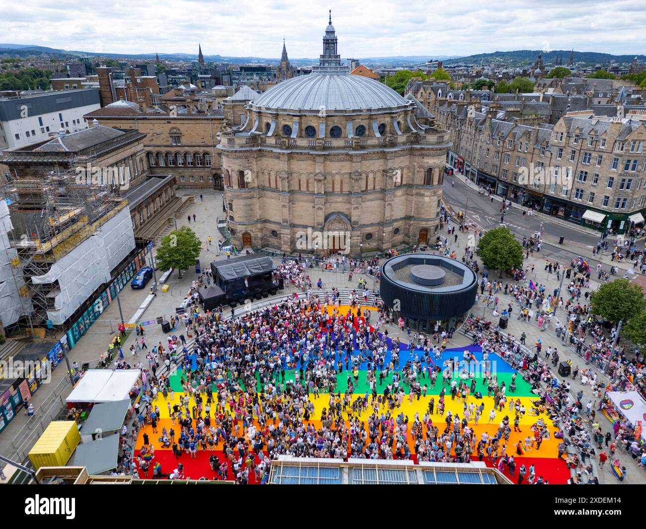 Edinburgh, Scotland, UK. 22nd June 2024. Edinburgh Pride march drew ...