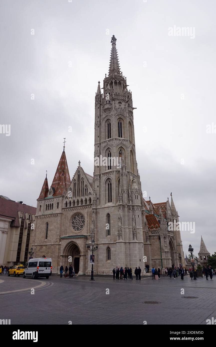 The Church of the Assumption of the Buda Castle, known as the Matthias ...