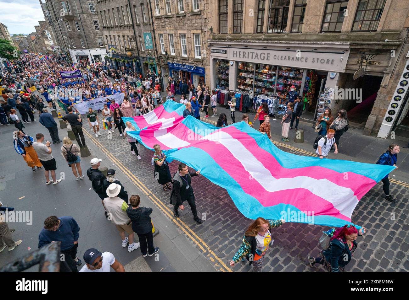 People take part in the Pride Edinburgh 2024 parade through Edinburgh ...