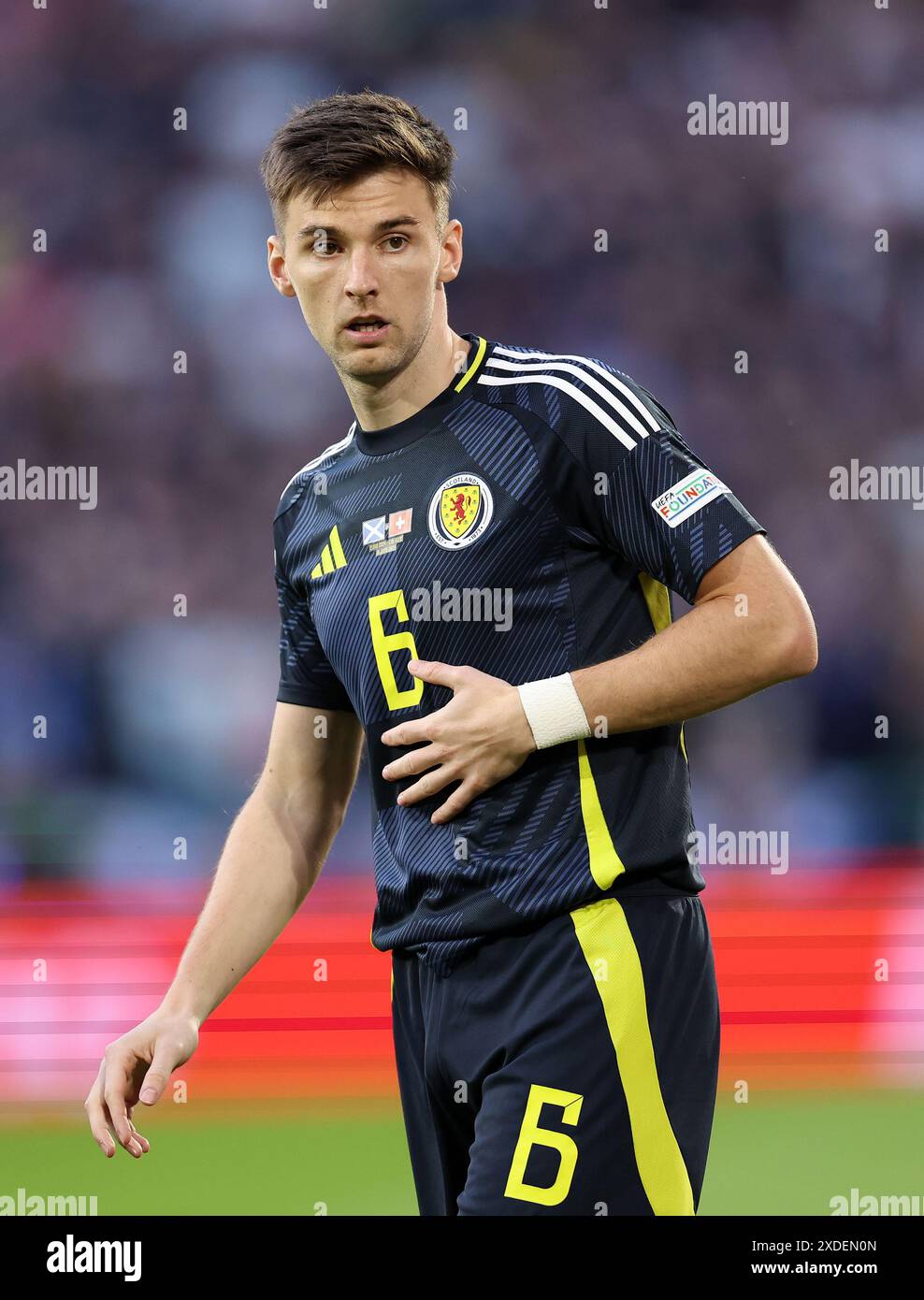 Cologne, Germany. 19th June, 2024. Kieran Tierney of Scotland during ...