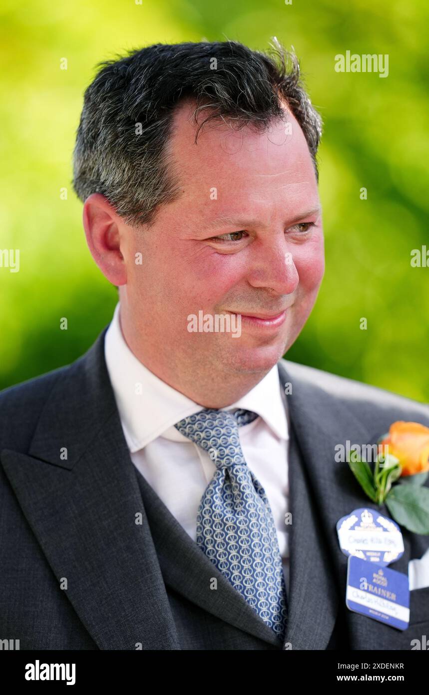 Trainer Charles Hills during day five of Royal Ascot at Ascot ...