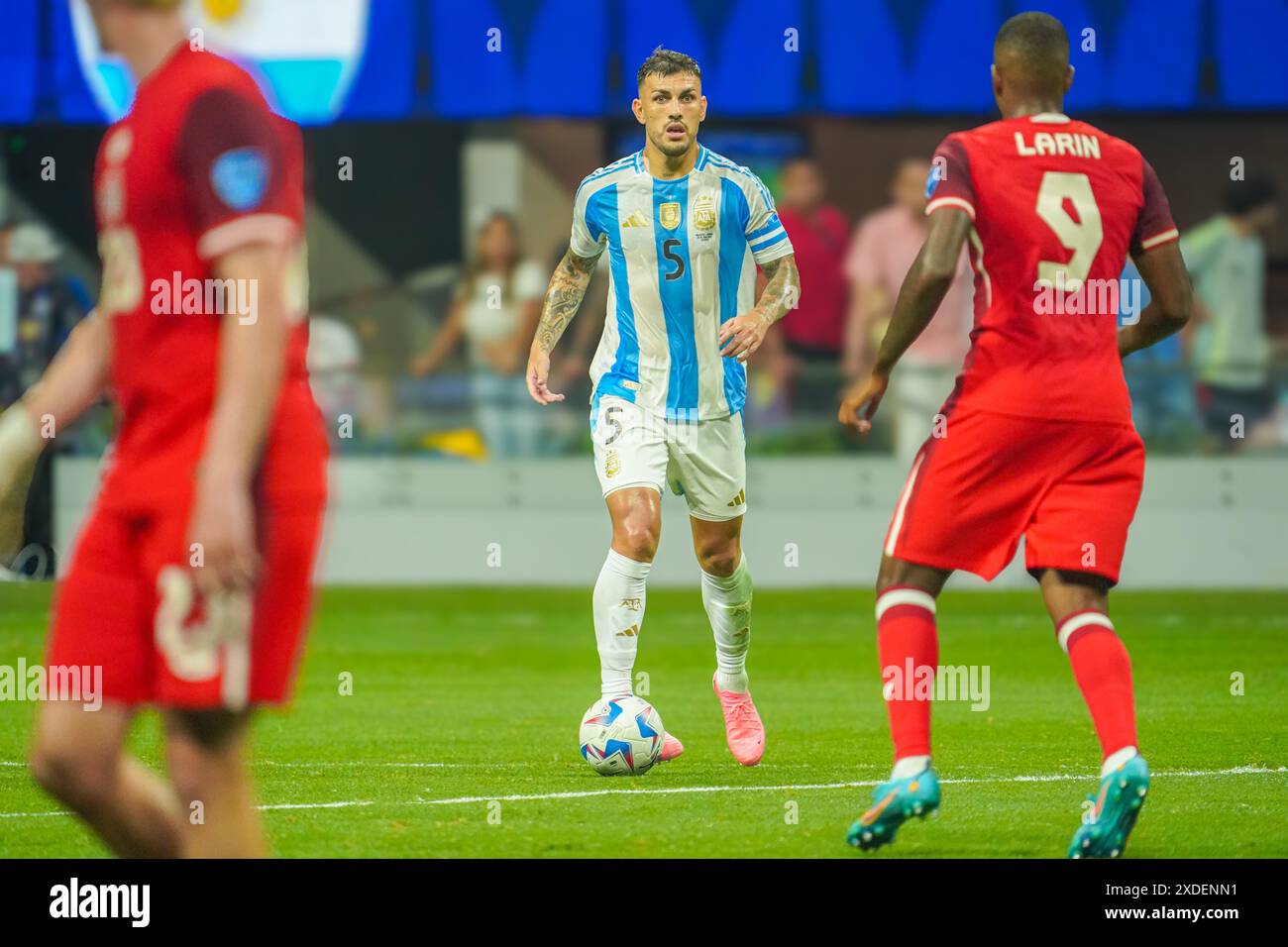 Atlanta, Georgia, USA, June 20, 2024, Argentina's Leandro Paredes #5 ...