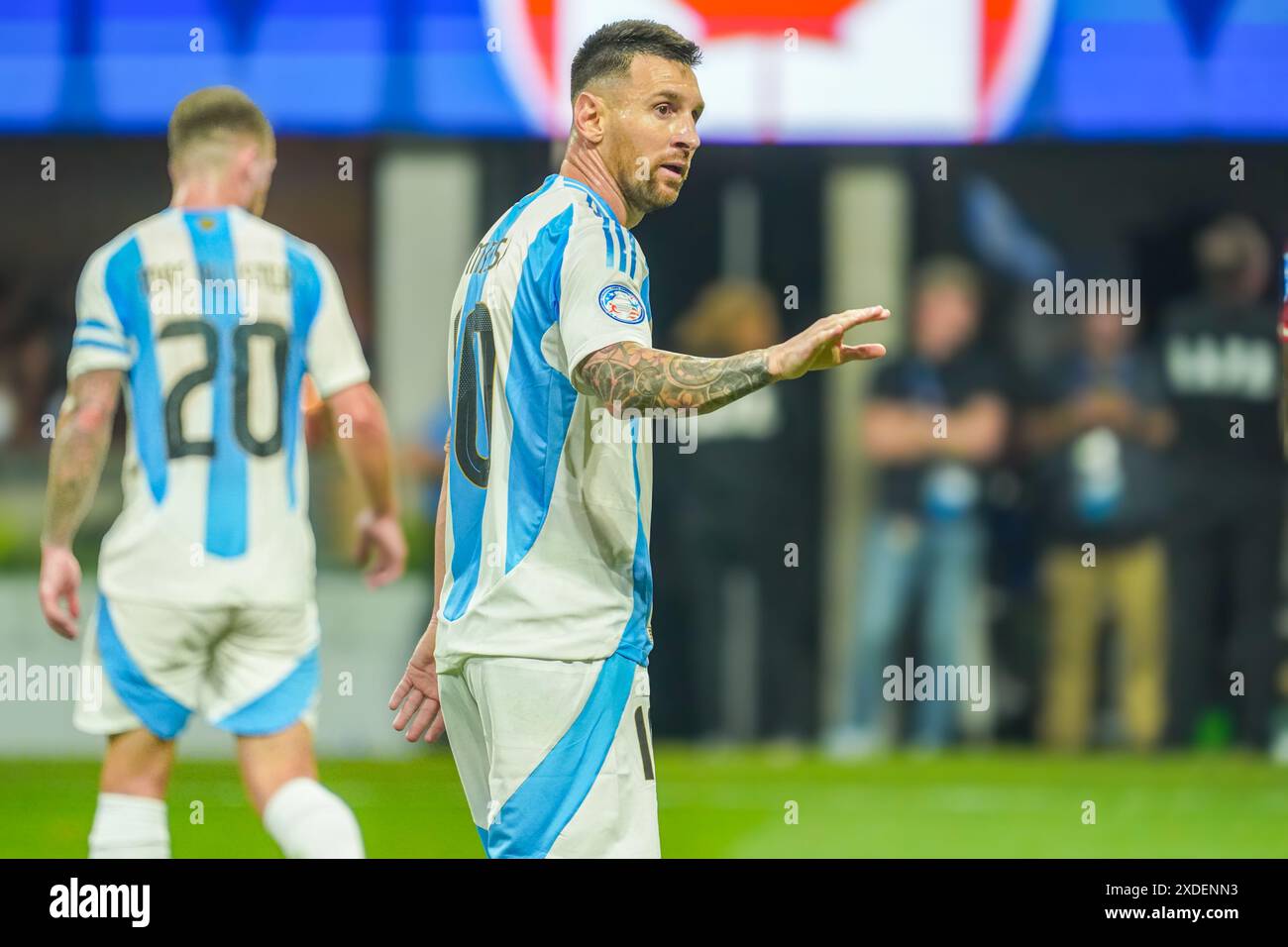 Atlanta, Georgia, USA, June 20, 2024, Argentina forward Lionel Messi ...