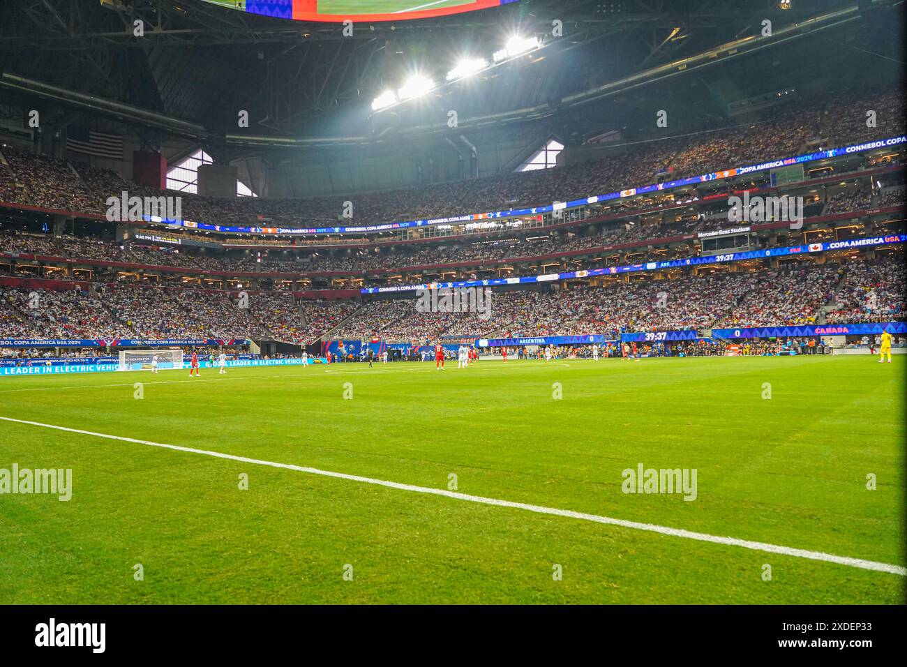 Atlanta, Georgia, USA, June 20, 2024, crowd excirted for the Canada v ...