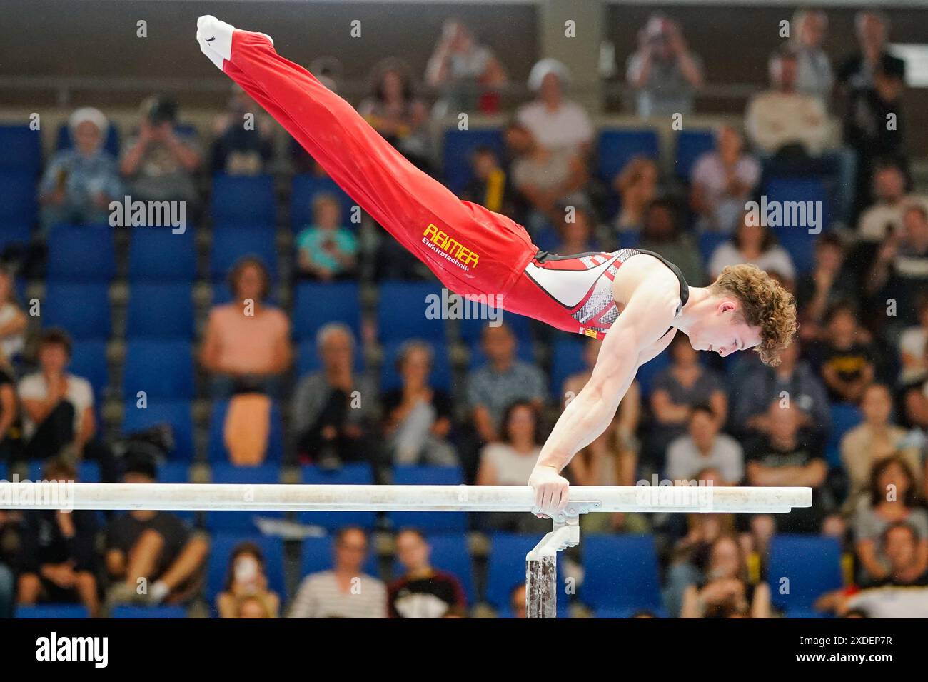 22 June 2024, Hesse, Rüsselsheim: Gymnastics: Olympic qualification, Olympic qualification ...