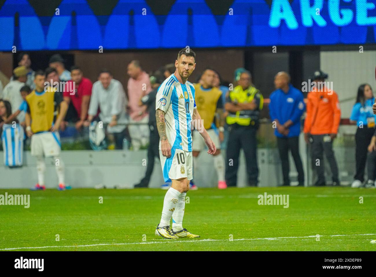 Atlanta, Georgia, USA, June 20, 2024, Argentina forward Lionel Messi ...