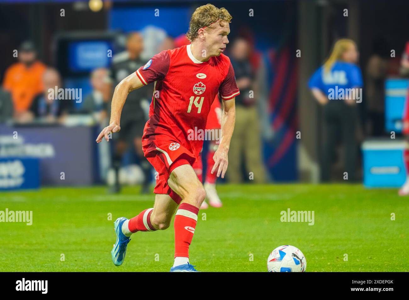 Atlanta, Georgia, USA, June 20, 2024, Canada player Jacob Shaffelburg ...