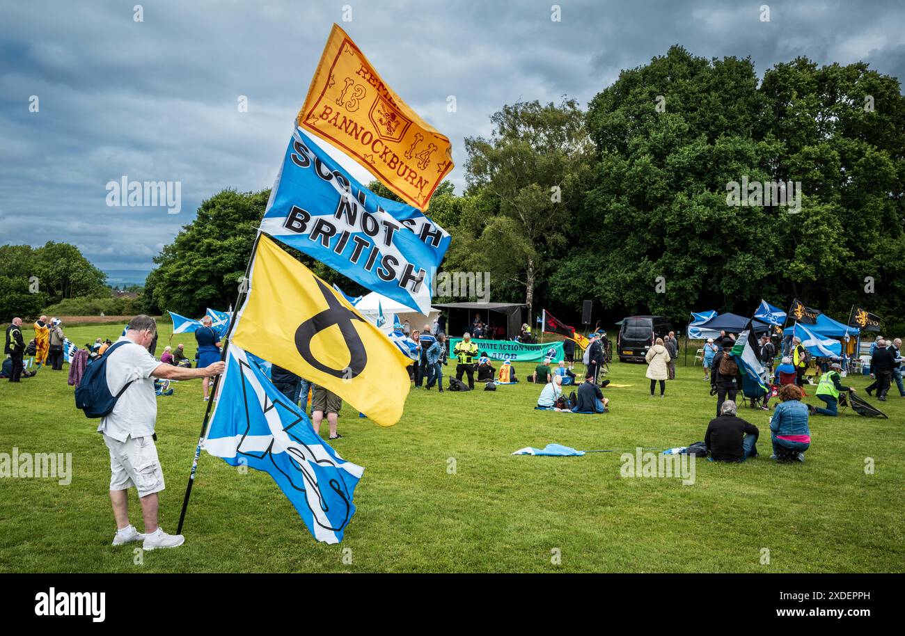 Independence march to Bannockburn organised by All Under One Banner to ...