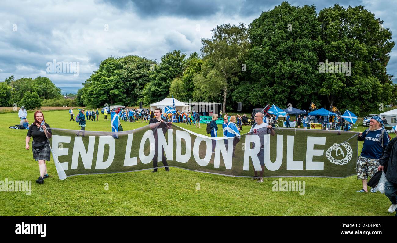 Independence march to Bannockburn organised by All Under One Banner to ...