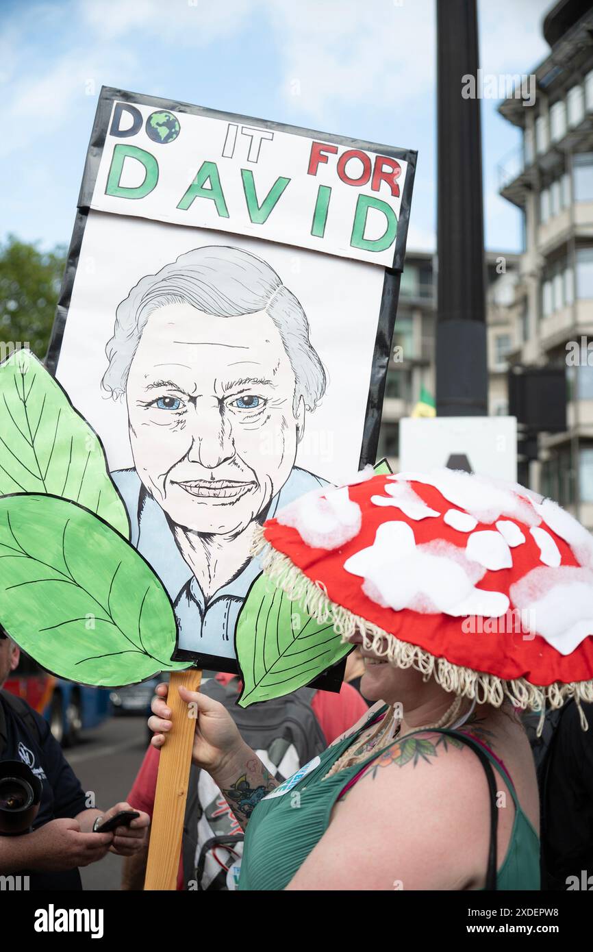 Restore Nature Now march. The march calls for urgent political action ...