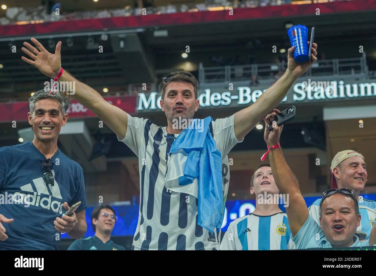 Atlanta, Georgia, USA, June 20, 2024, Argentina fans during the 2024 ...