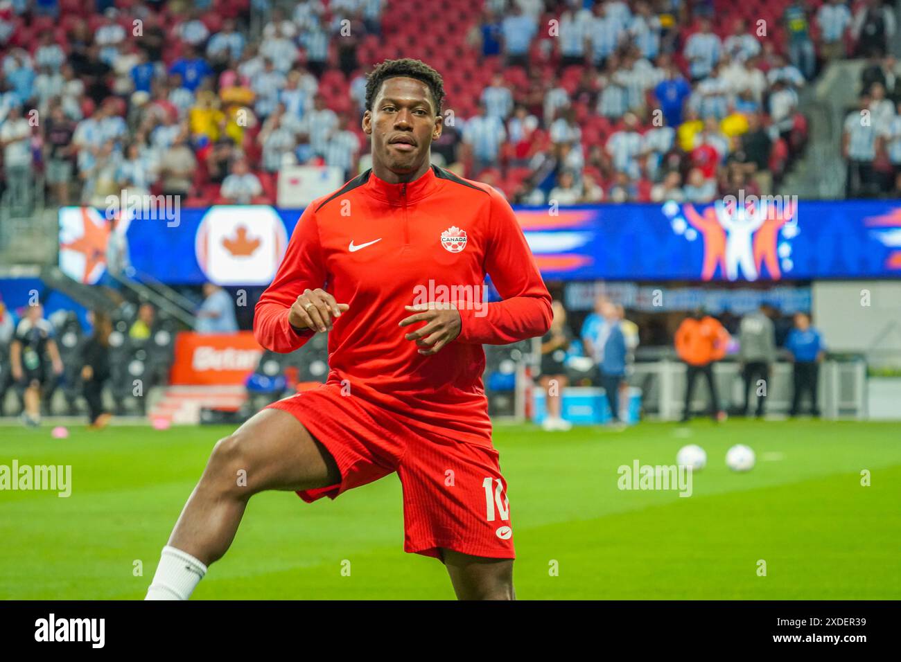 Atlanta, Georgia, USA, June 20, 2024, Canada player Jonathan David #10 ...