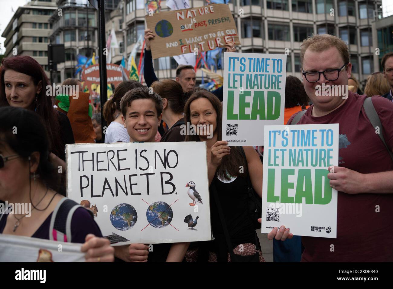 Restore Nature Now march. The march calls for urgent political action ...