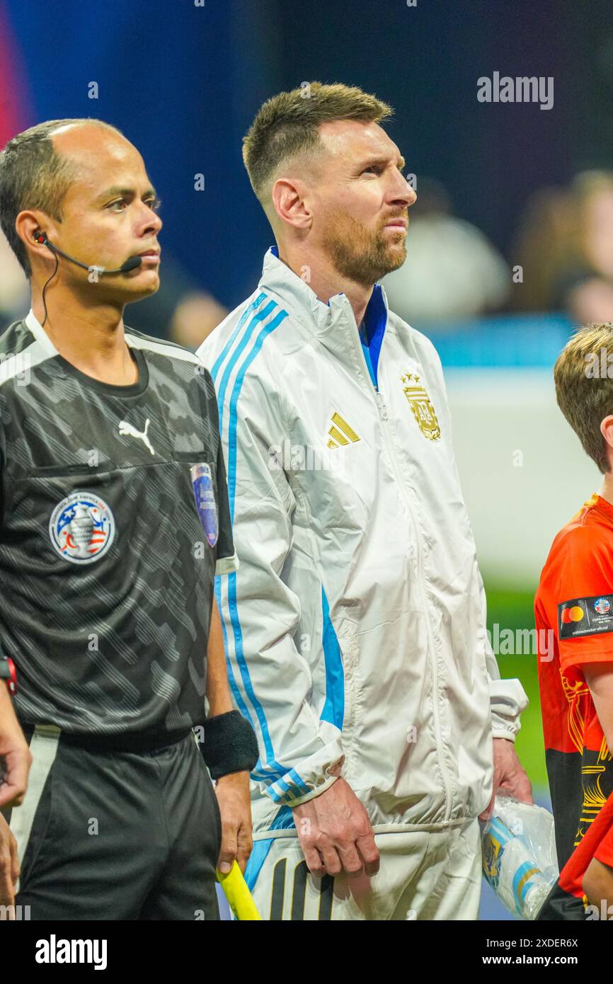 Atlanta, Georgia, USA, June 20, 2024, Argentina forward Lionel Messi ...