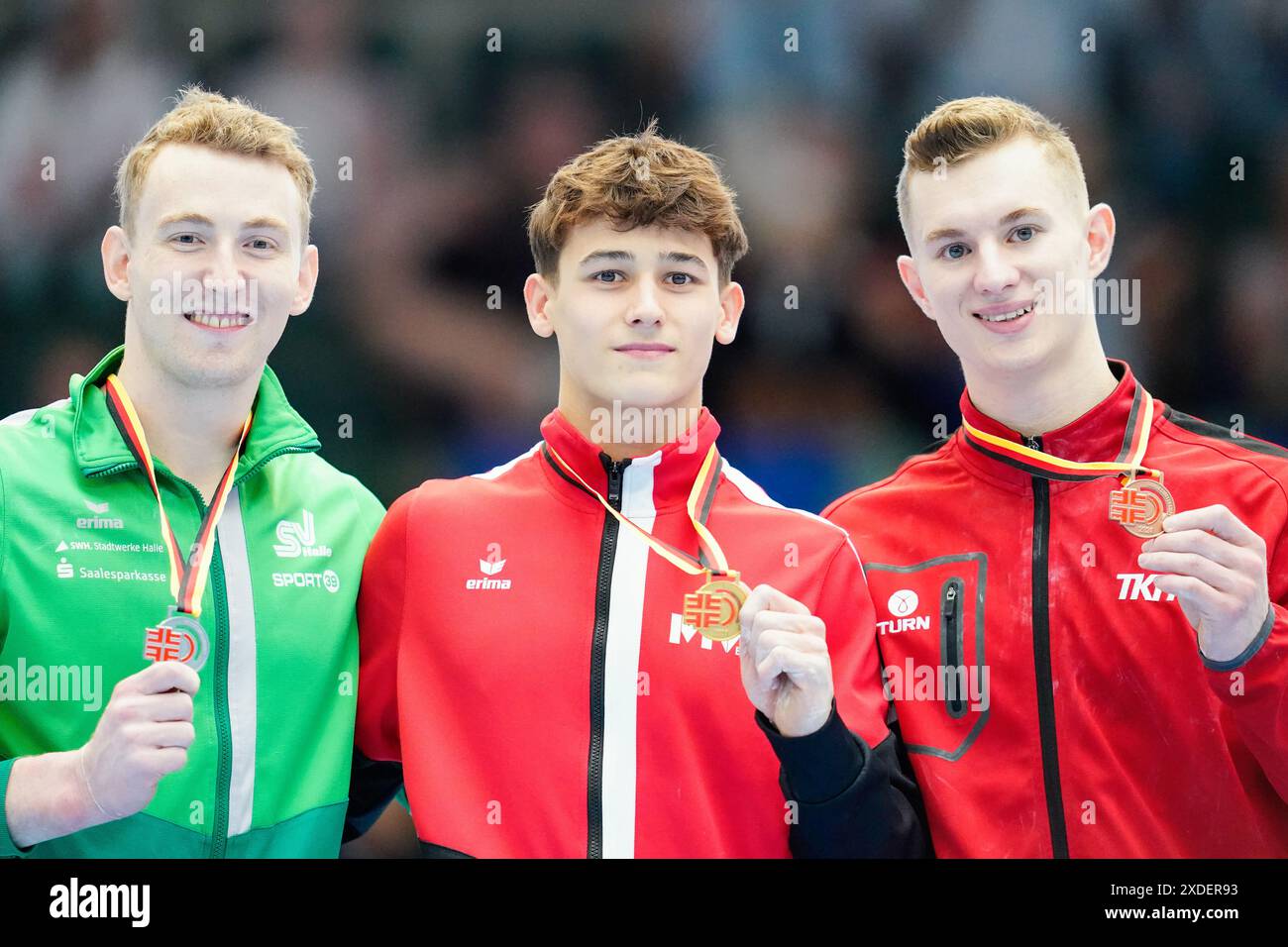 22 June 2024, Hesse, Rüsselsheim: Gymnastics: Olympic qualification ...