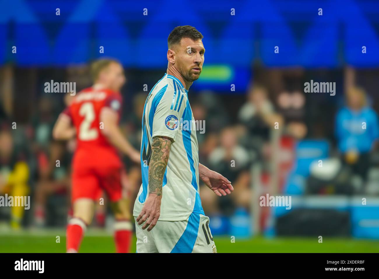 Atlanta, Georgia, USA, June 20, 2024, Argentina forward Lionel Messi ...