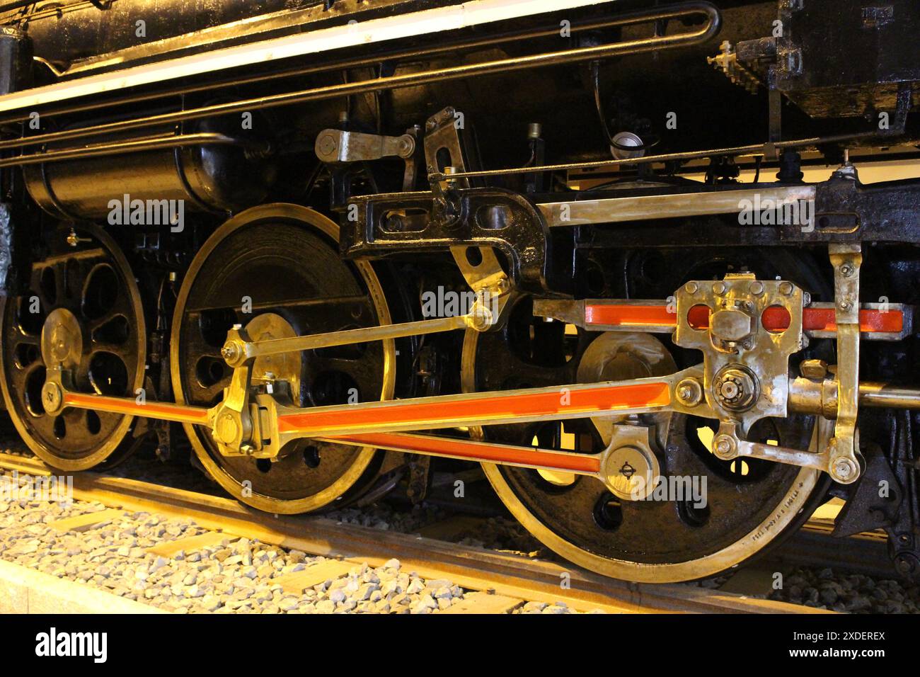 Steam locomotive wheels closeup hi-res stock photography and images - Alamy