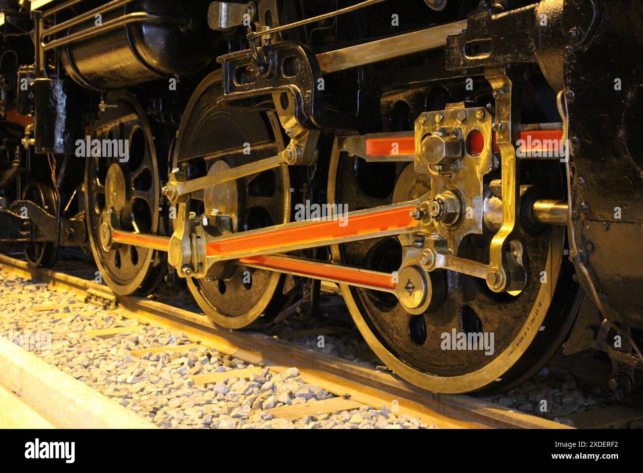 Steam locomotive wheels closeup hi-res stock photography and images - Alamy