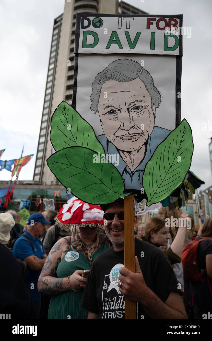 Restore Nature Now march. The march calls for urgent political action ...