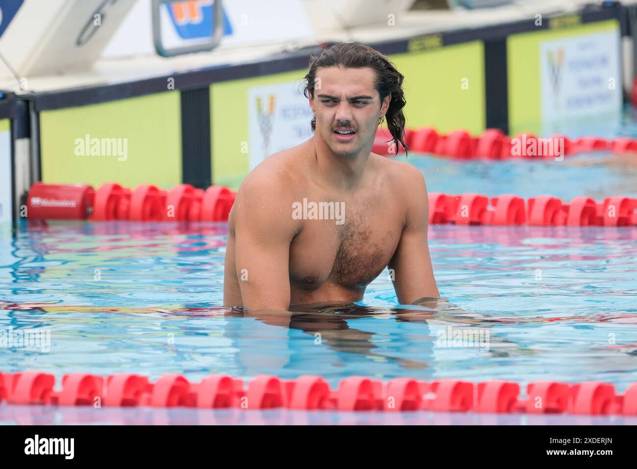 Thomas Ceccon (ITA) seen during the 100 backstroke men at the 60th Settecolli International ...