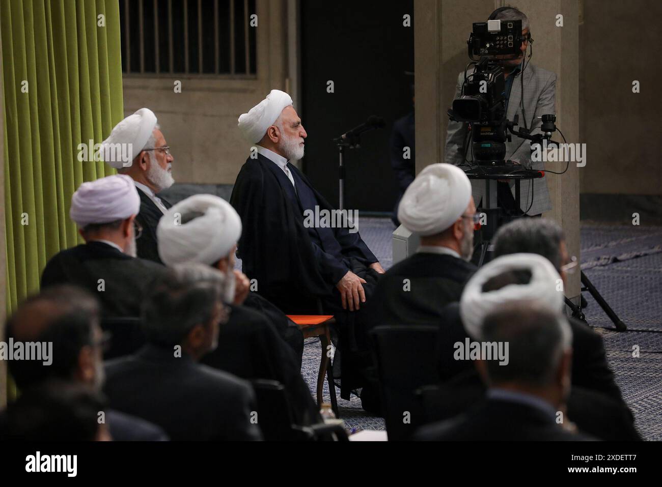 Tehran, Iran. 22nd June, 2024. Iranian Judiciary Chief GHOLAM HOSSEIN ...