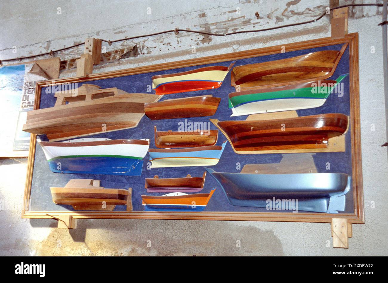 Half boats hulls made by an artisanal shipyard Stock Photo - Alamy