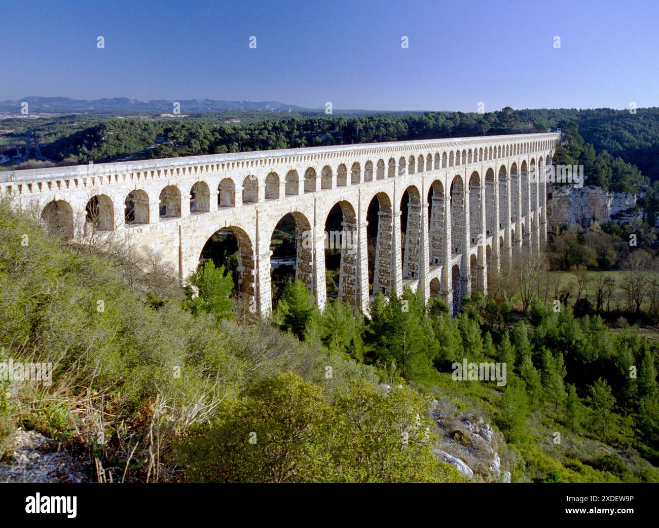 Monumental aqueduct de Roquefavour who served to supply Marseille in ...