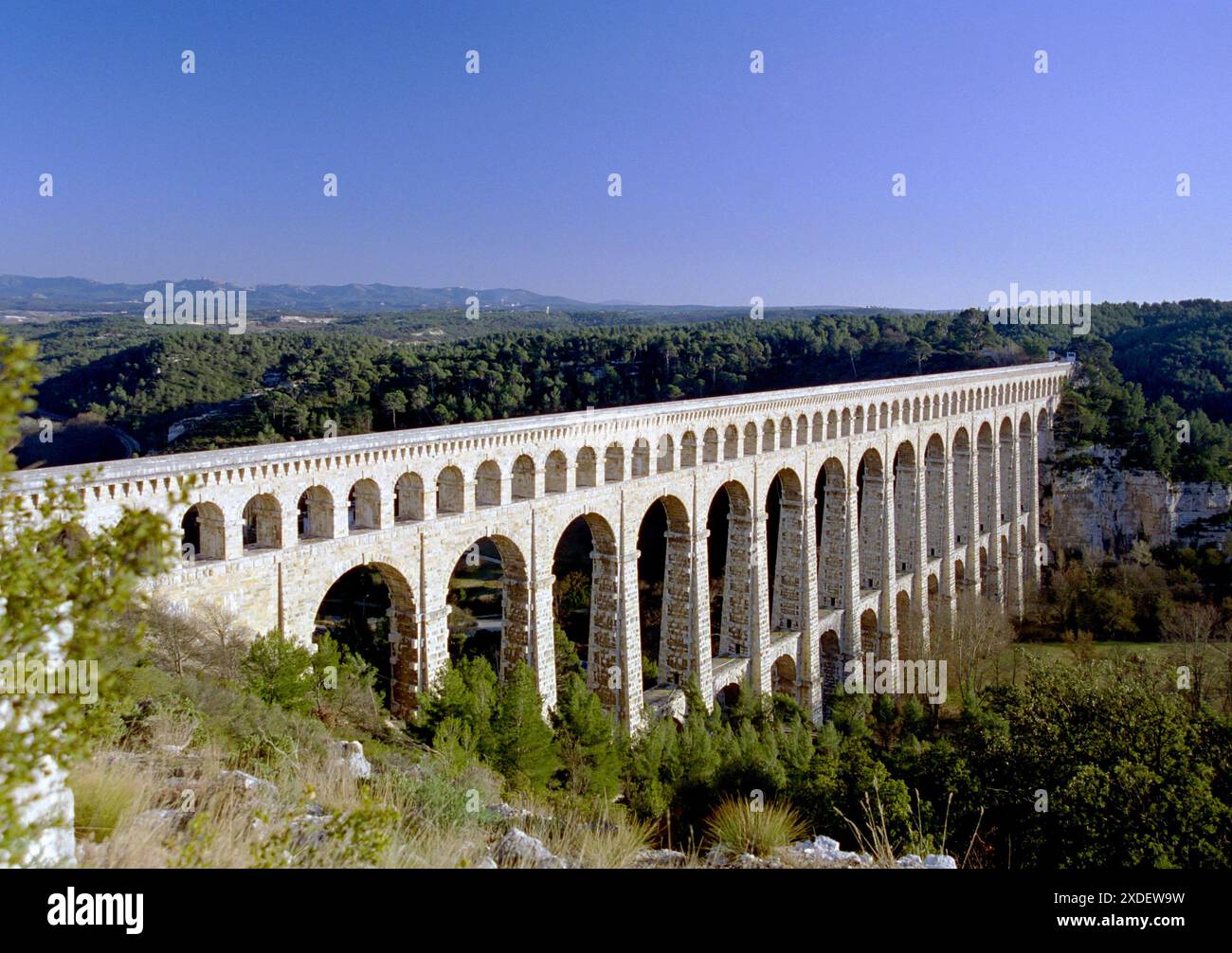 Monumental aqueduct de Roquefavour who served to supply Marseille in ...