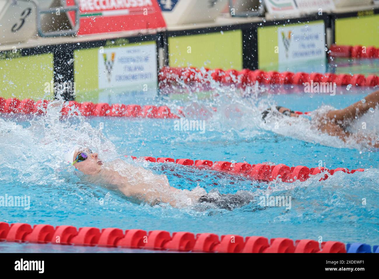 Nicolò Accadia of Italy in action during the men's 100 metres ...