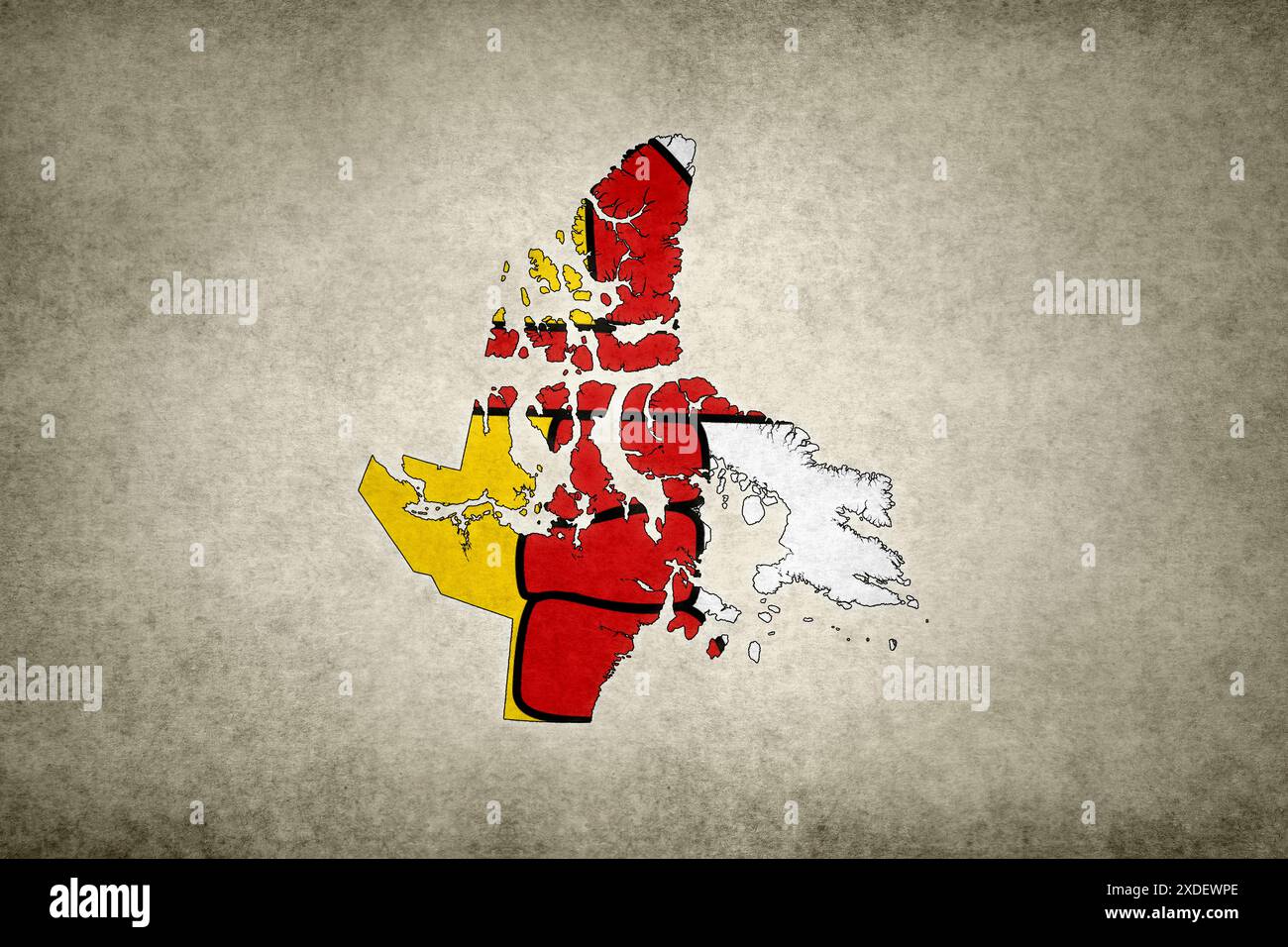Physical map of nunavut hi-res stock photography and images - Alamy