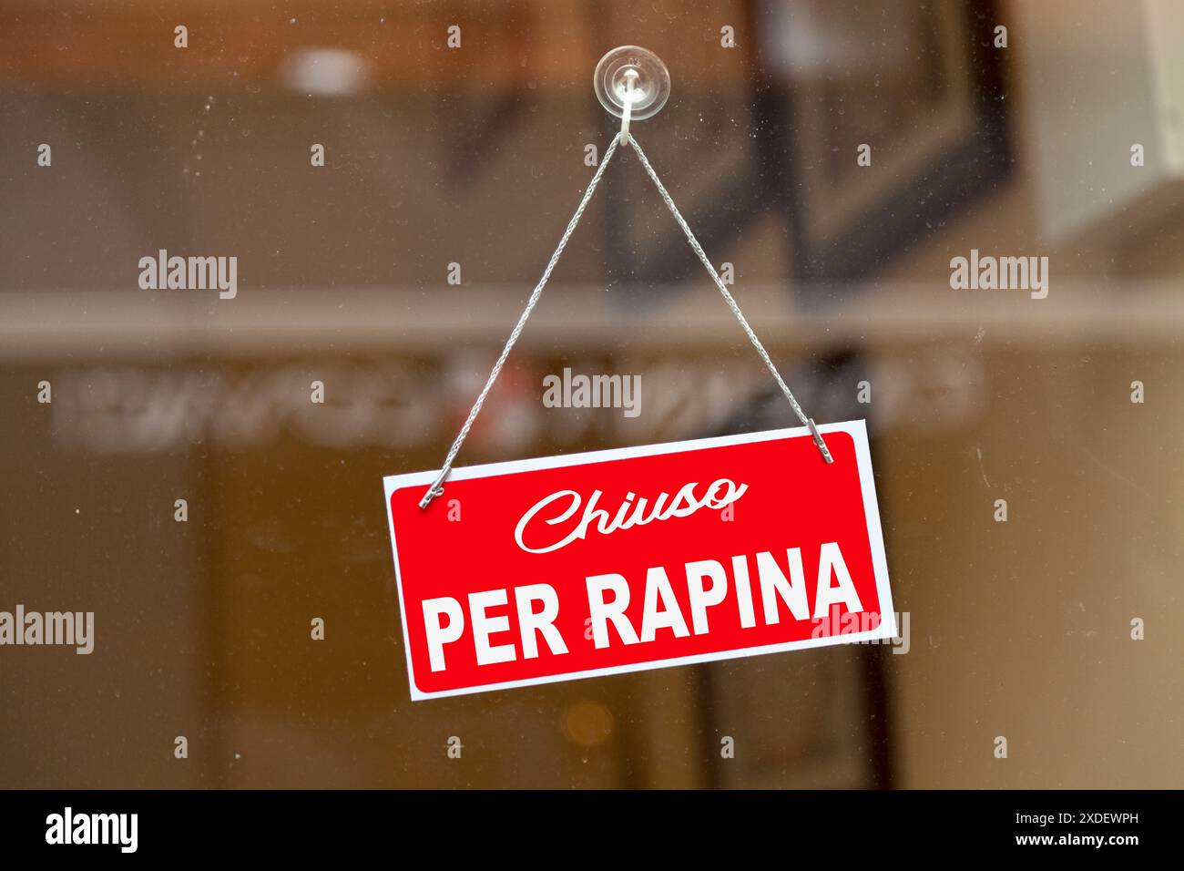 Robbery sign hi-res stock photography and images - Alamy