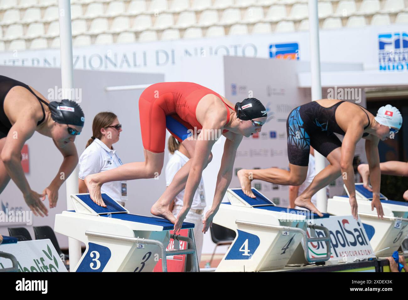 Lucy Hope of Great Britain seen during the women's 200 metres freestyle ...