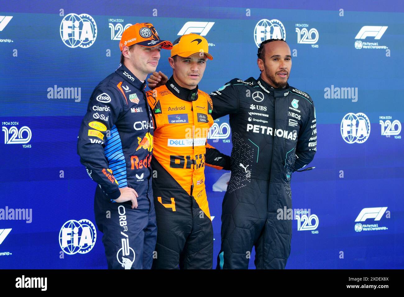 Hamilton verstappen f1 2024 barcelona hi-res stock photography and ...