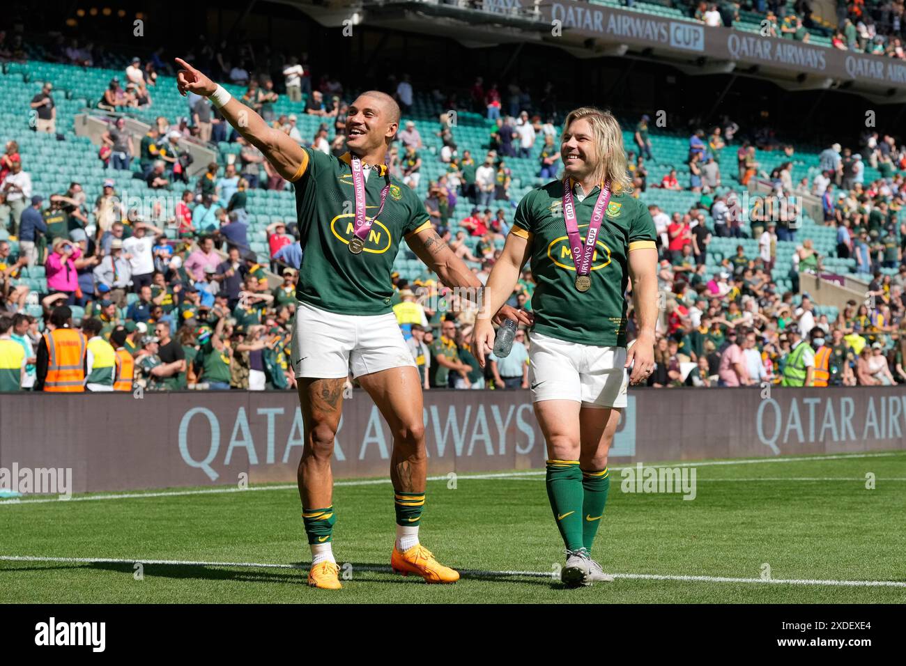Twickenham Stadium, London, UK. 22nd June, 2024. Qatar Airways Cup ...