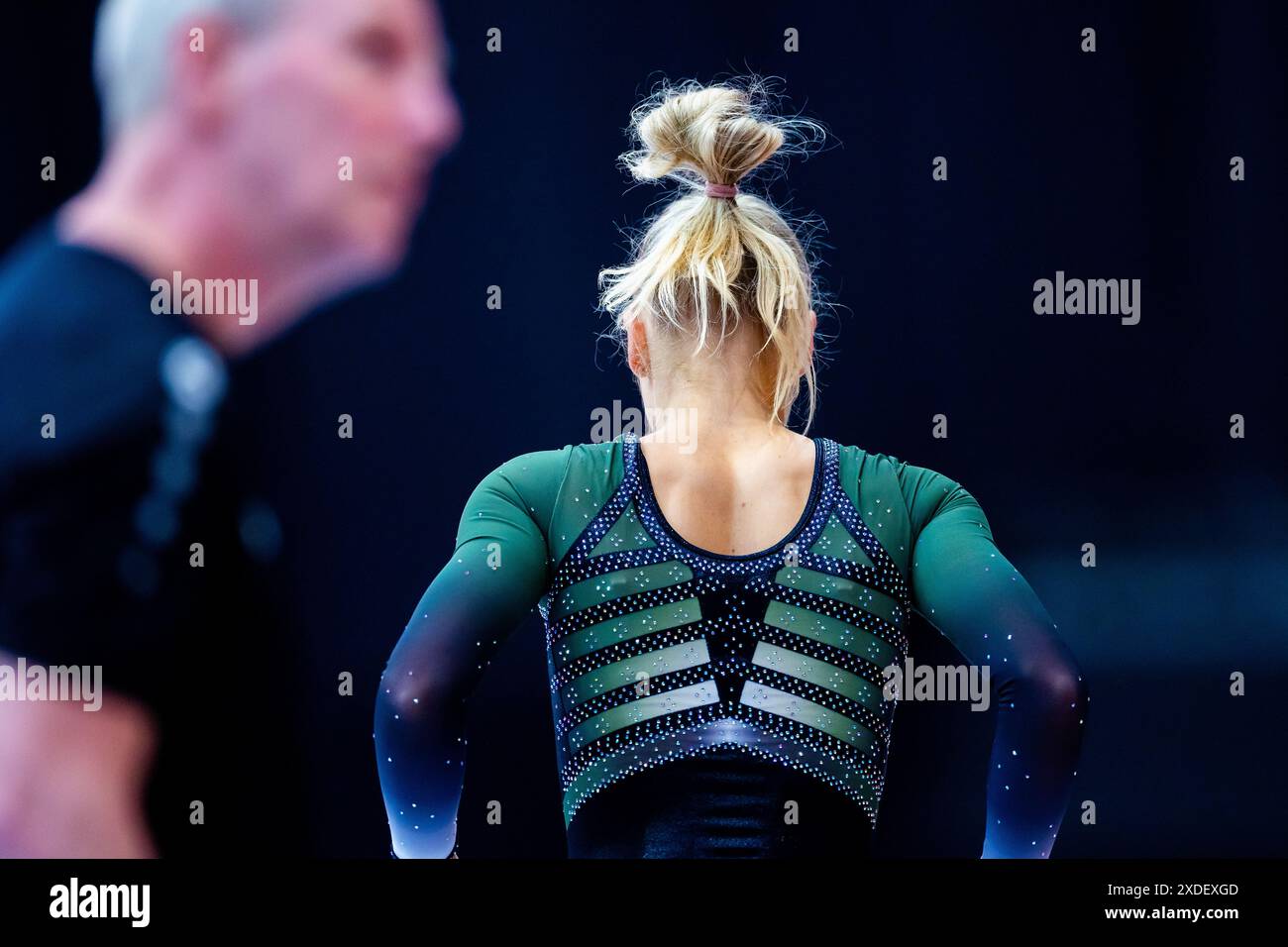 ROTTERDAM - Lieke Wevers and coach/father Vincent Wevers during the ...