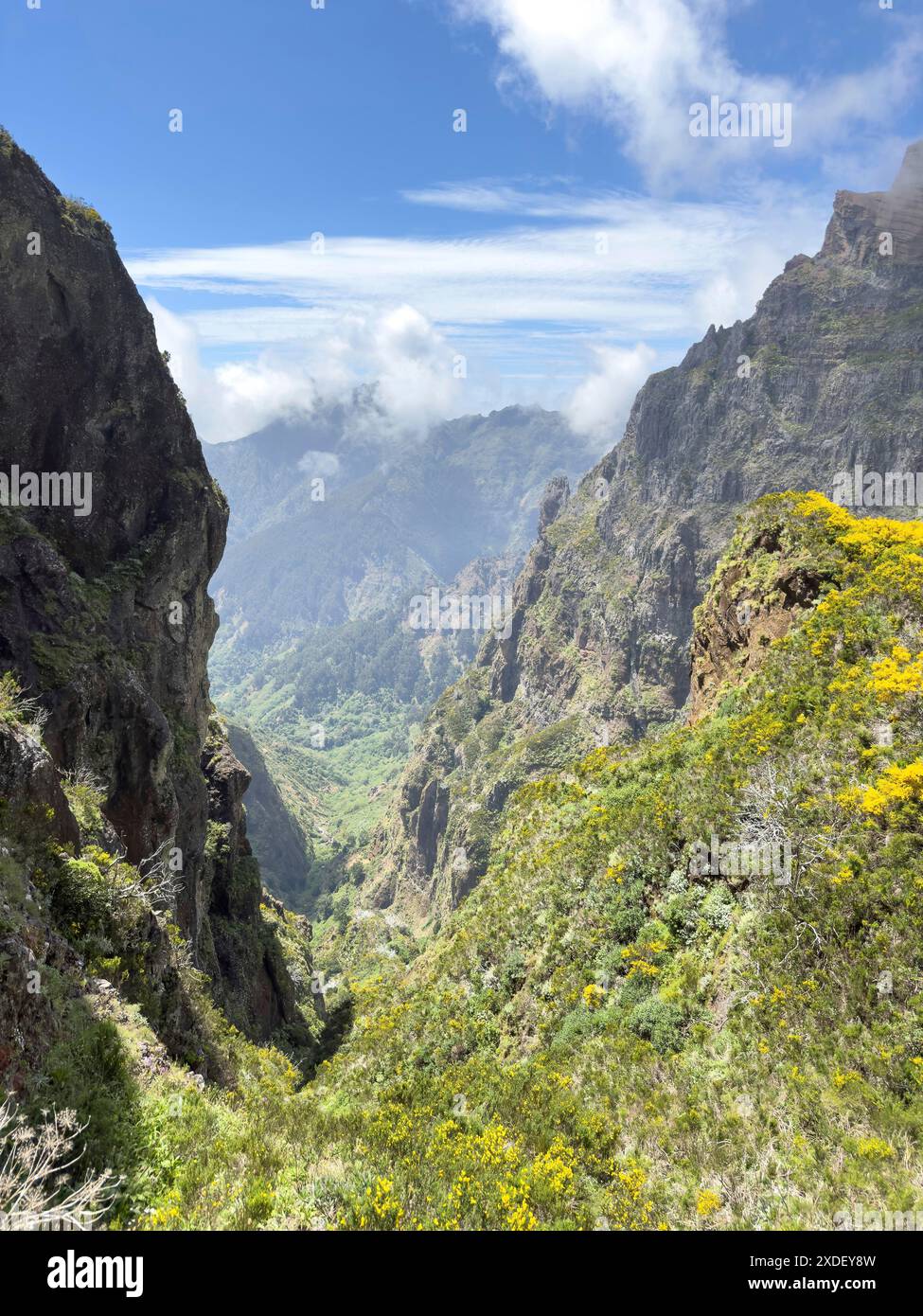 PR1 hiking trail from Pico Arieiro to Pico Ruvio, Madeira, Portugal ...