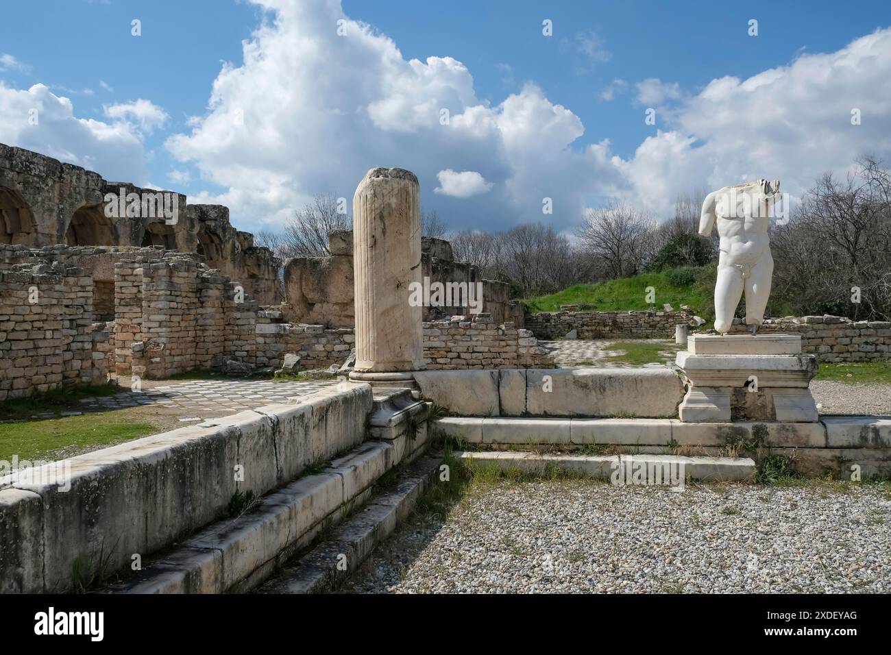 Ancient Baths of Hadrian, ancient archaeological site of Aphrodisias ...