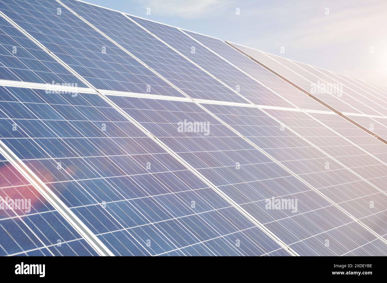 Solar panels: element of a solar power plant Stock Photo - Alamy
