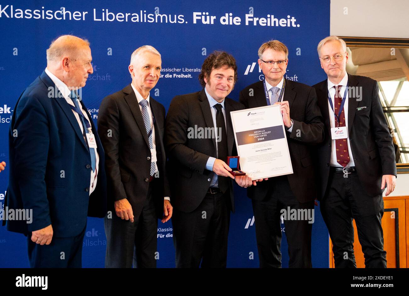 Hamburg, Germany. 22nd June, 2024. Argentinian President Javier Milei ...