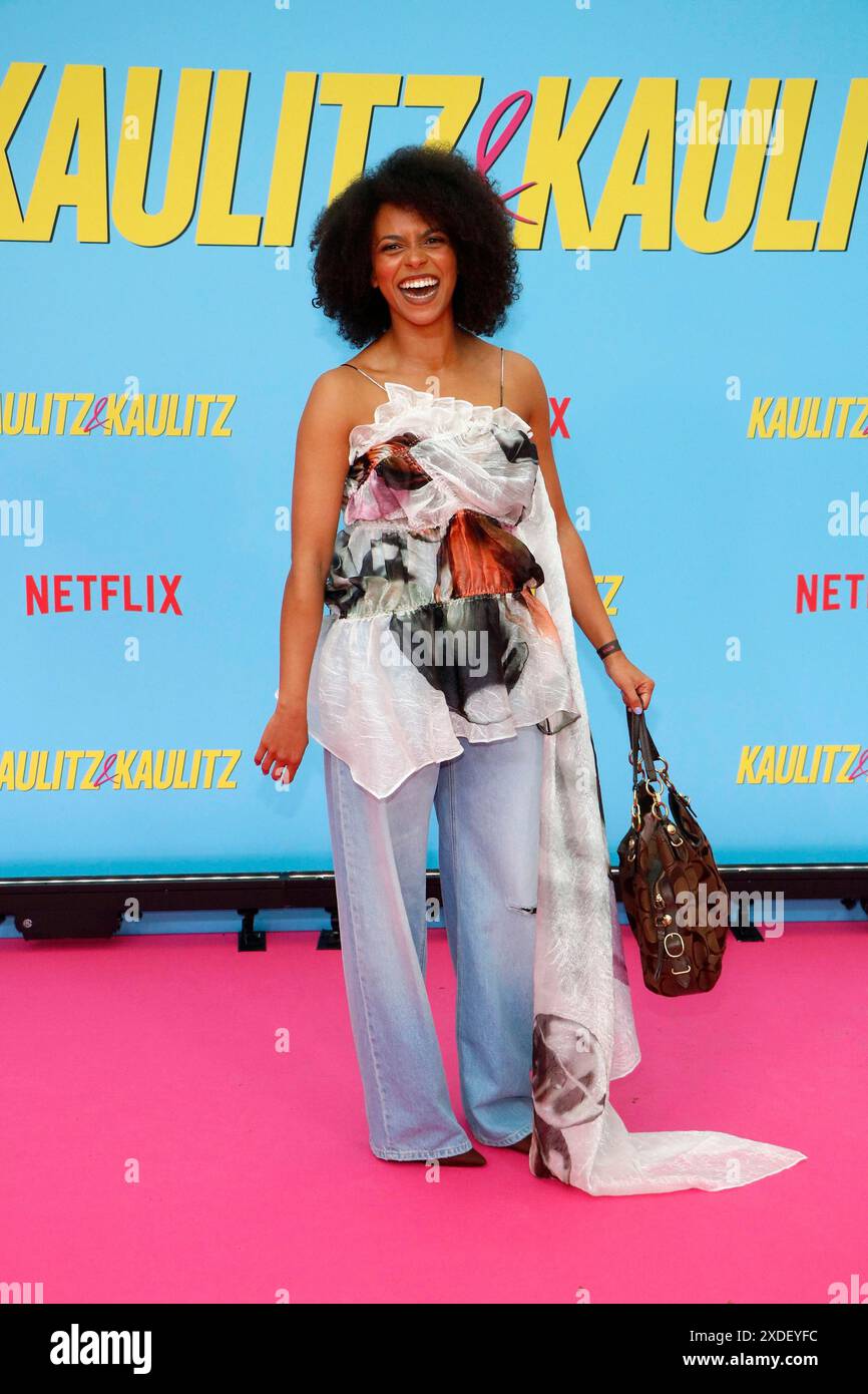 Aminata Belli at the premiere of the Kaulitz & Kaulitz (Netflix ...